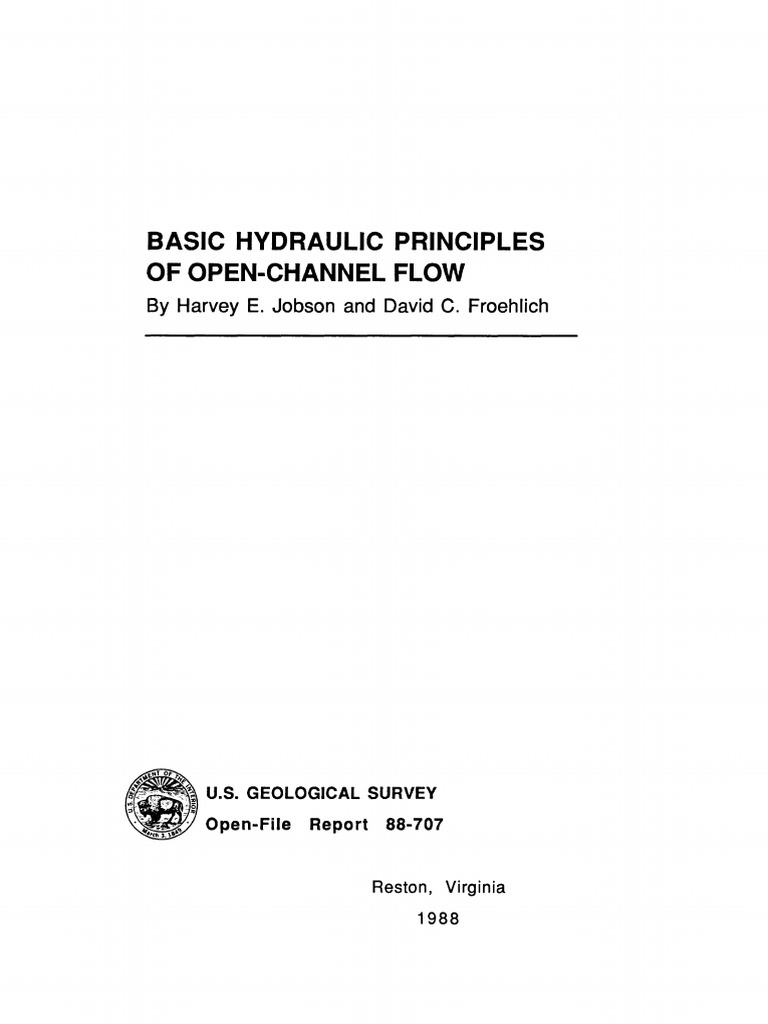 Basic Hydraulic Principles in Open Channels | PDF | Viscosity ...