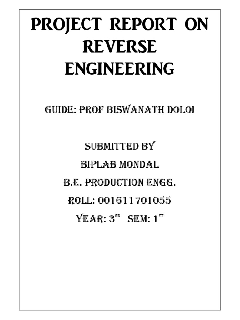 Reverse Engineering Project | PDF | Image Scanner | Forging