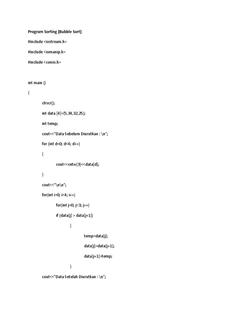 Program Sorting & Searching | PDF | Algorithms And Data Structures ... Program Sorting & Searching | PDF | Algorithms And Data Structures ...