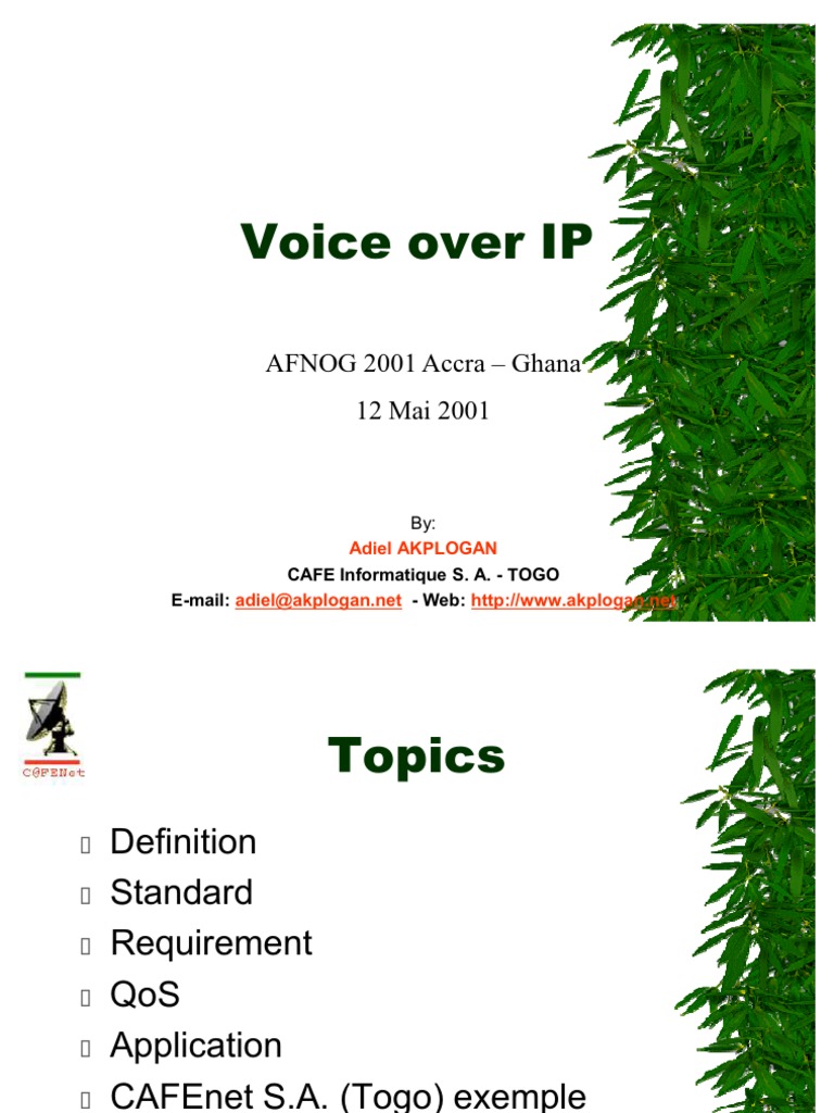 Voice Over Ip | Voice Over Ip | Session Initiation Protocol