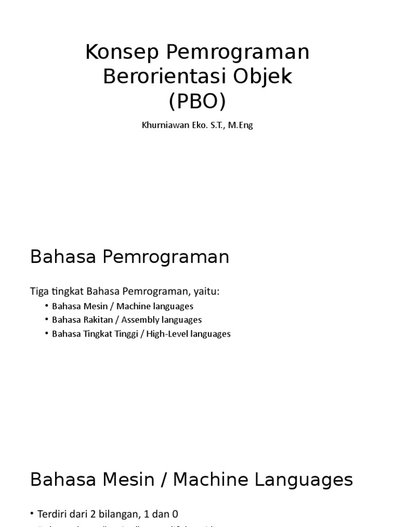 Konsep PBO | PDF