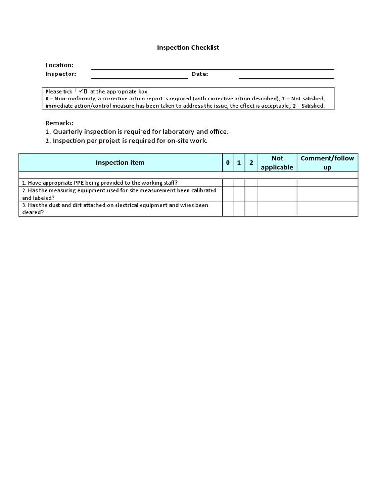 NDT & Welding Inspection - 1-F11 A Inspection Checklist - Site (Eng) | PDF