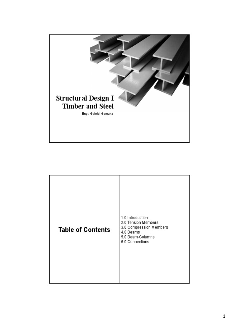 Steel and Timber Design - Chapter 1 | PDF | Strength Of Materials ...