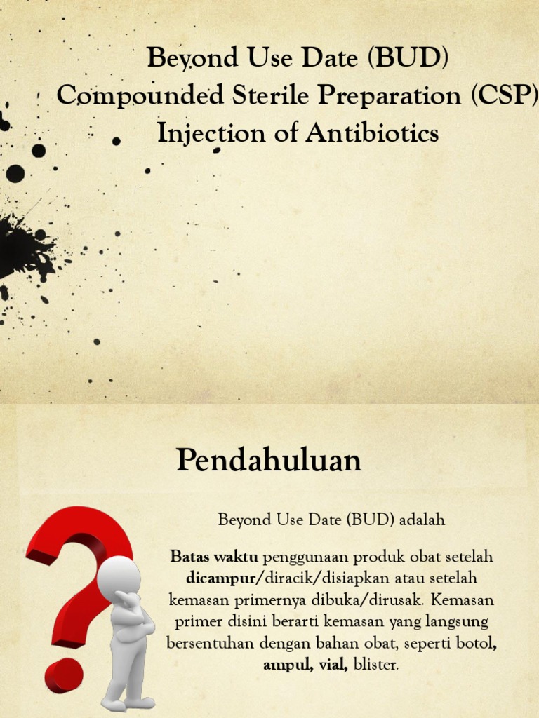 BUD Injeksi Antibiotik Steril | PDF