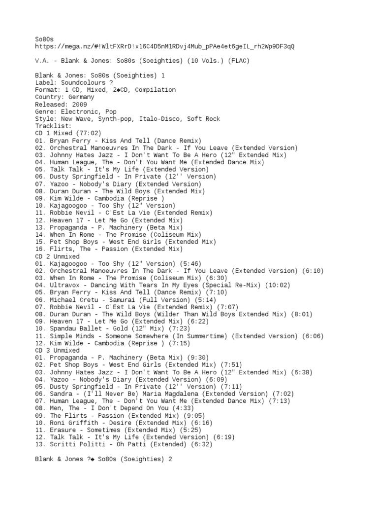 So 80 S | PDF | English Music People | English Musicians