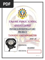 Physics Investigatory Project (XII) Tangent Galvanometer | PDF | Earth ...
