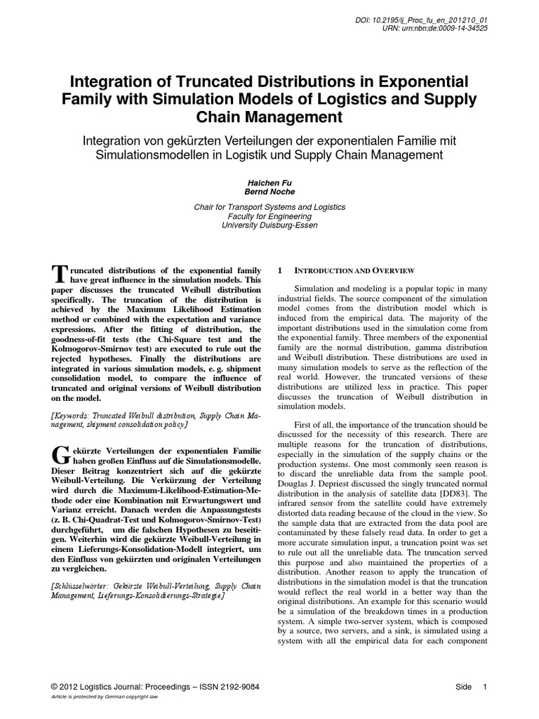 J.2012. Integration of Truncated Distributions in Exponential Family ...