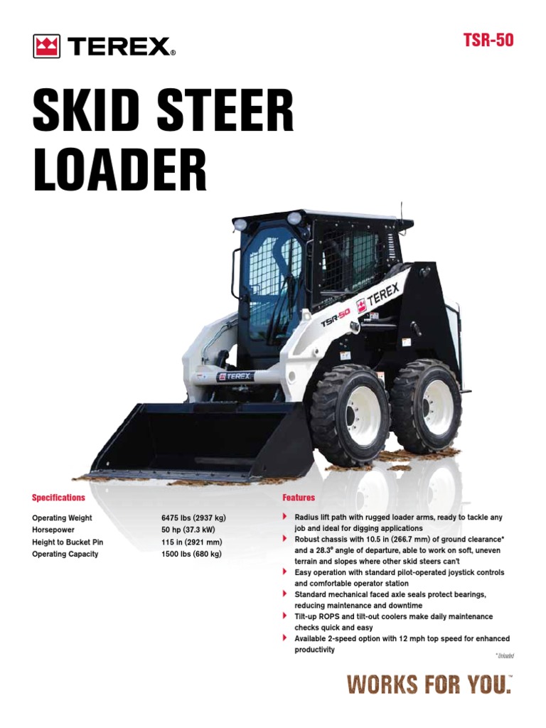 Skid Steer Loader: Specifications Features | PDF | Loader (Equipment ...