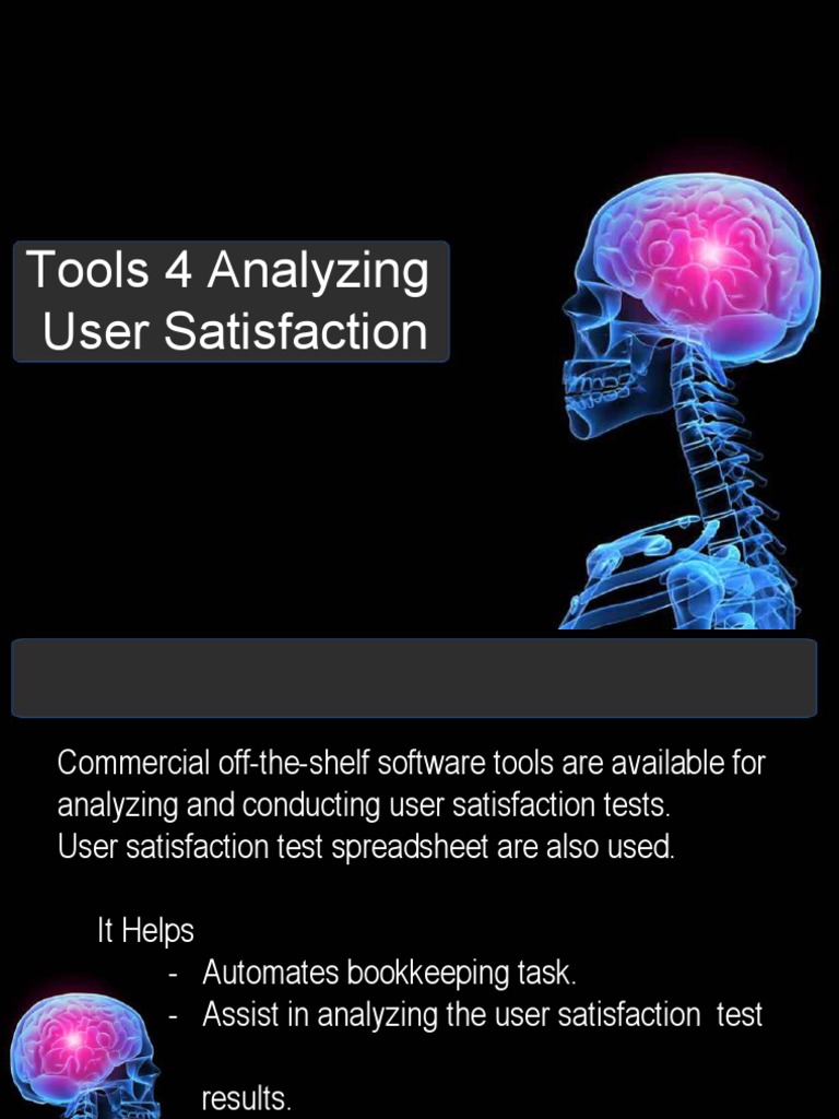 Tools 4 Analyzing User Satisfaction | PDF