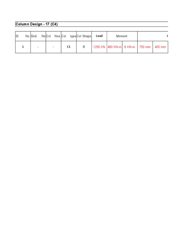Structural Column Design Guide | PDF
