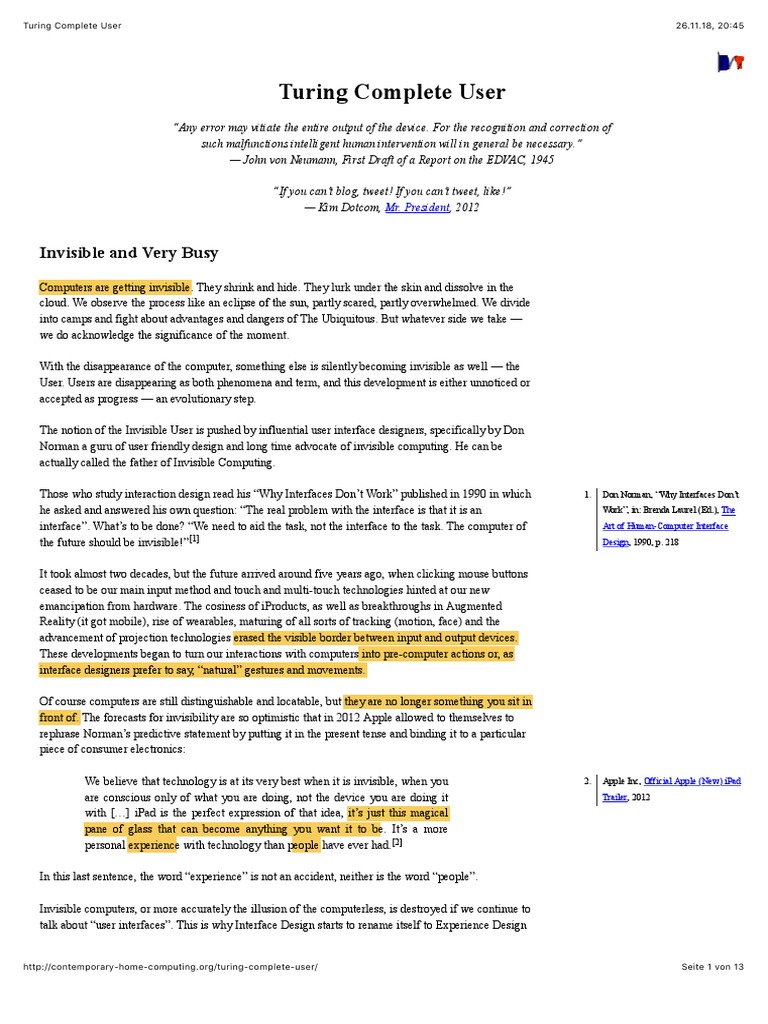 Turing Complete User | PDF | Digital Technology | Cyberspace