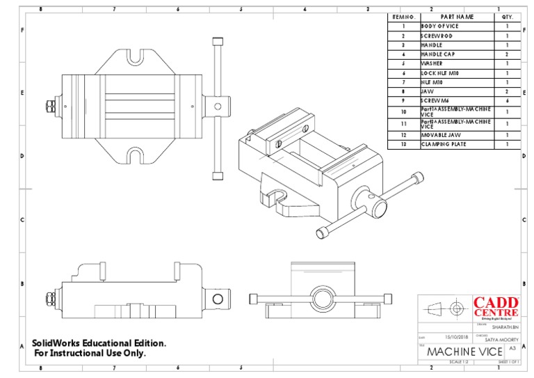 Assembly Machine Vice | PDF | Manufactured Goods | Machines