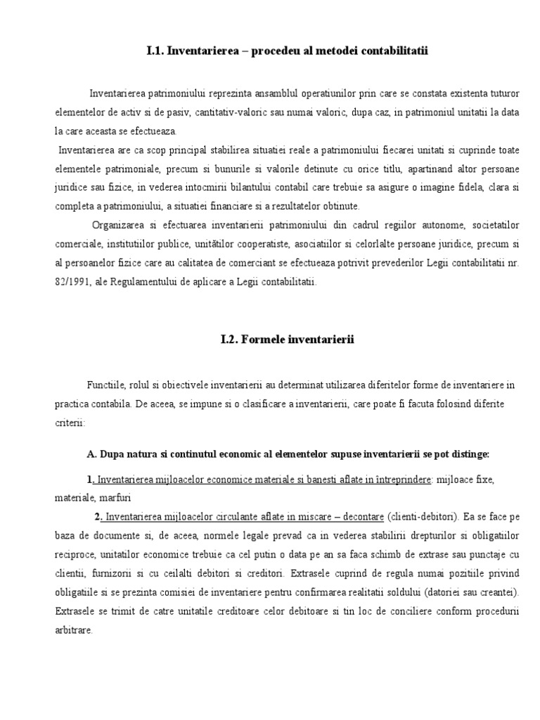 Inventarierea Patrimoniului | PDF
