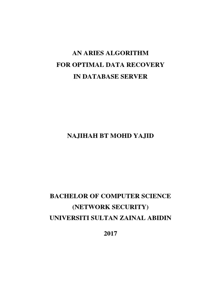 Aries | PDF | Database Transaction | Databases