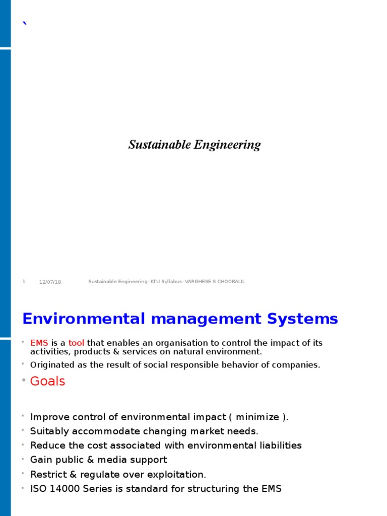 Sustainable - Module 3 | PDF | Environmental Impact Assessment | Life ...