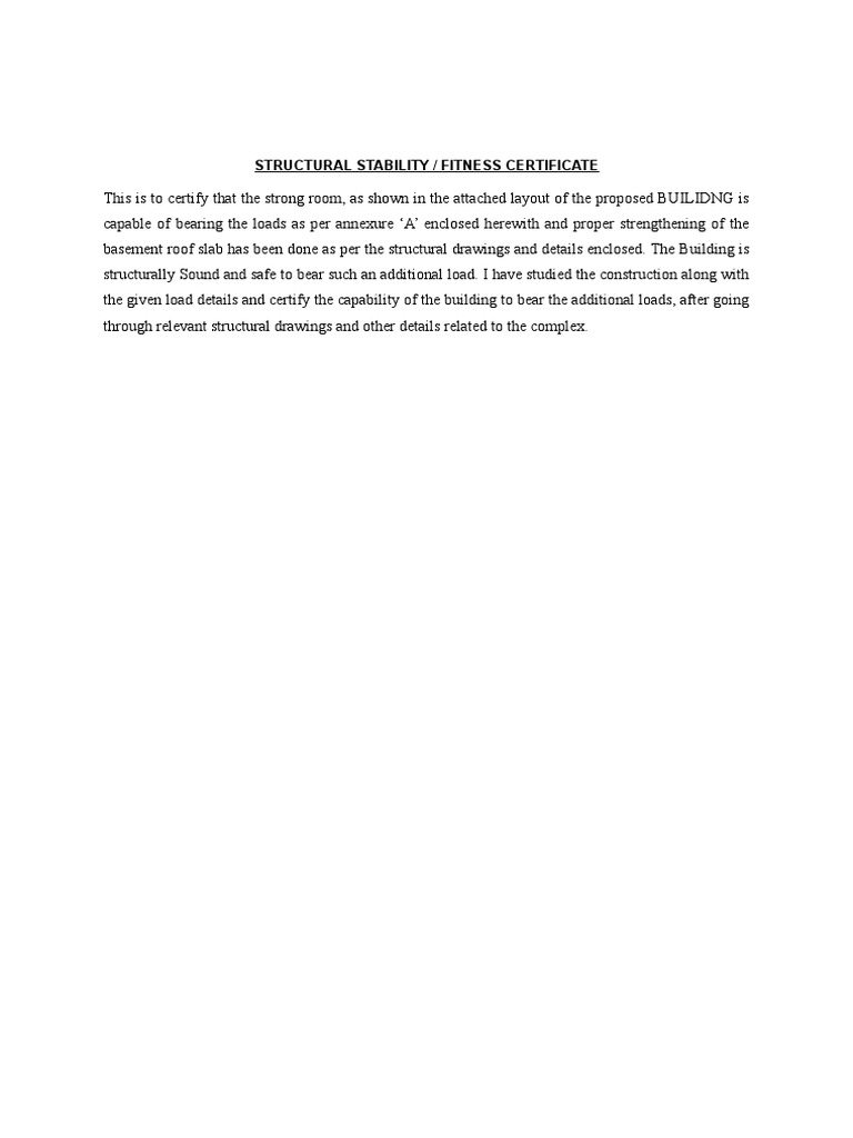 Stability Certificate | PDF | Technology & Engineering