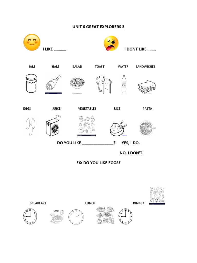 Unit 6 Great Explorers 3 | PDF | Pasta | Lunch