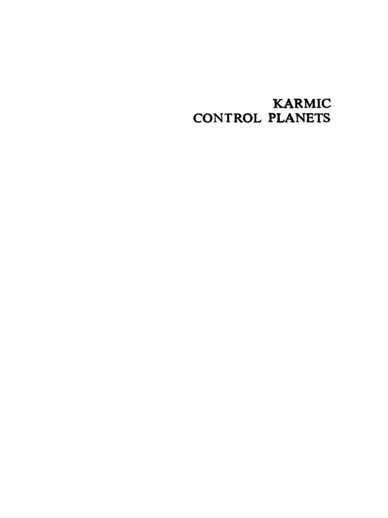 Karmic Control Planets (Rahu & Ketu) by M C Jain PDF | PDF