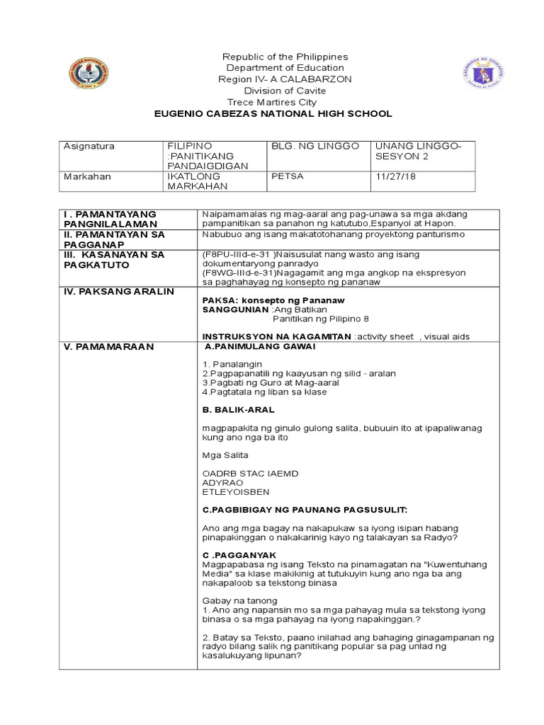 Konsepto NG Pananaw | PDF