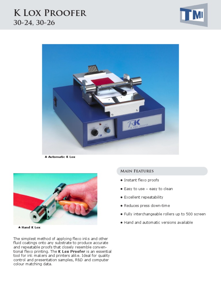 30 23 K Lox Proofer | PDF | Publishing | Printing