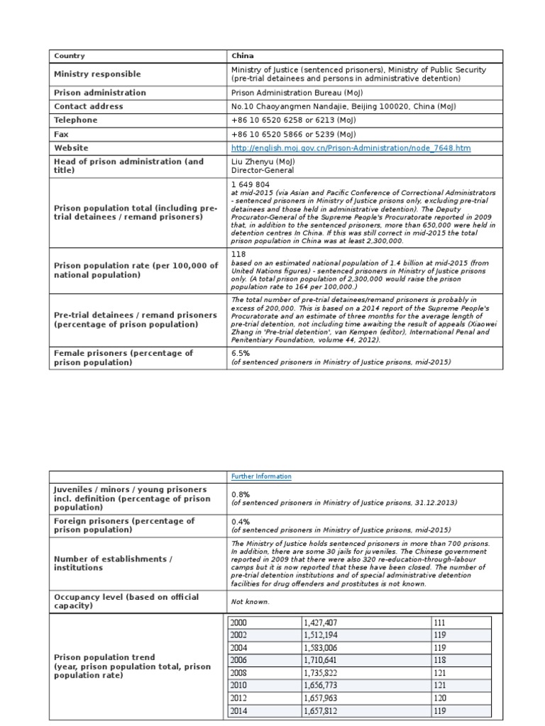 Statistic A | PDF | Remand (Detention) | Prison