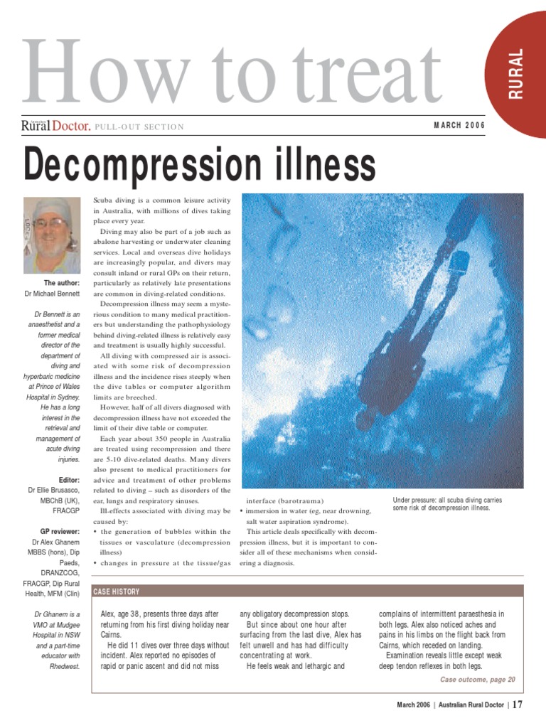Under Pressure: Understanding and Treating Decompression Illness in ...