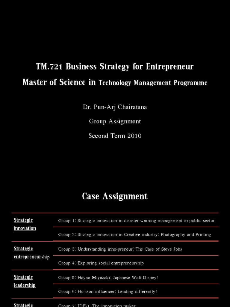TM 721 Class Assignment | PDF