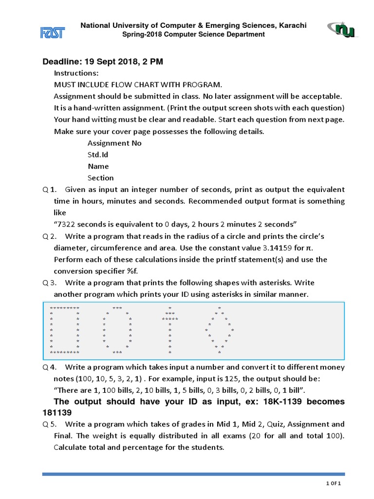 National University of Computer & Emerging Sciences, Karachi Spring ...