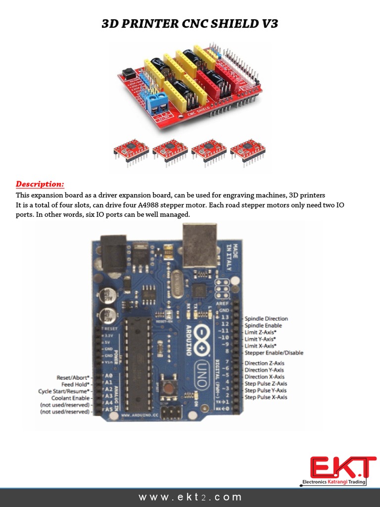 3D Printer CNC Shield Guide | PDF | Numerical Control | Electrical Engineering