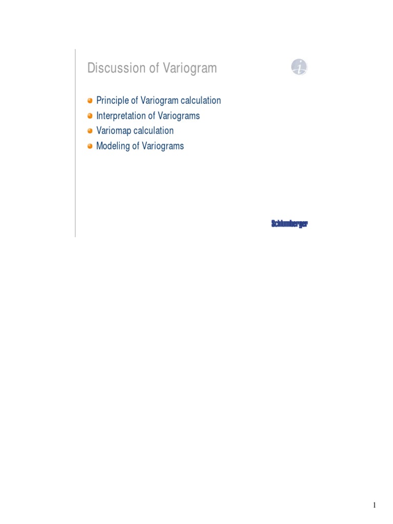 3 Variogram PDF | Download Free PDF | Normal Distribution | Data Analysis