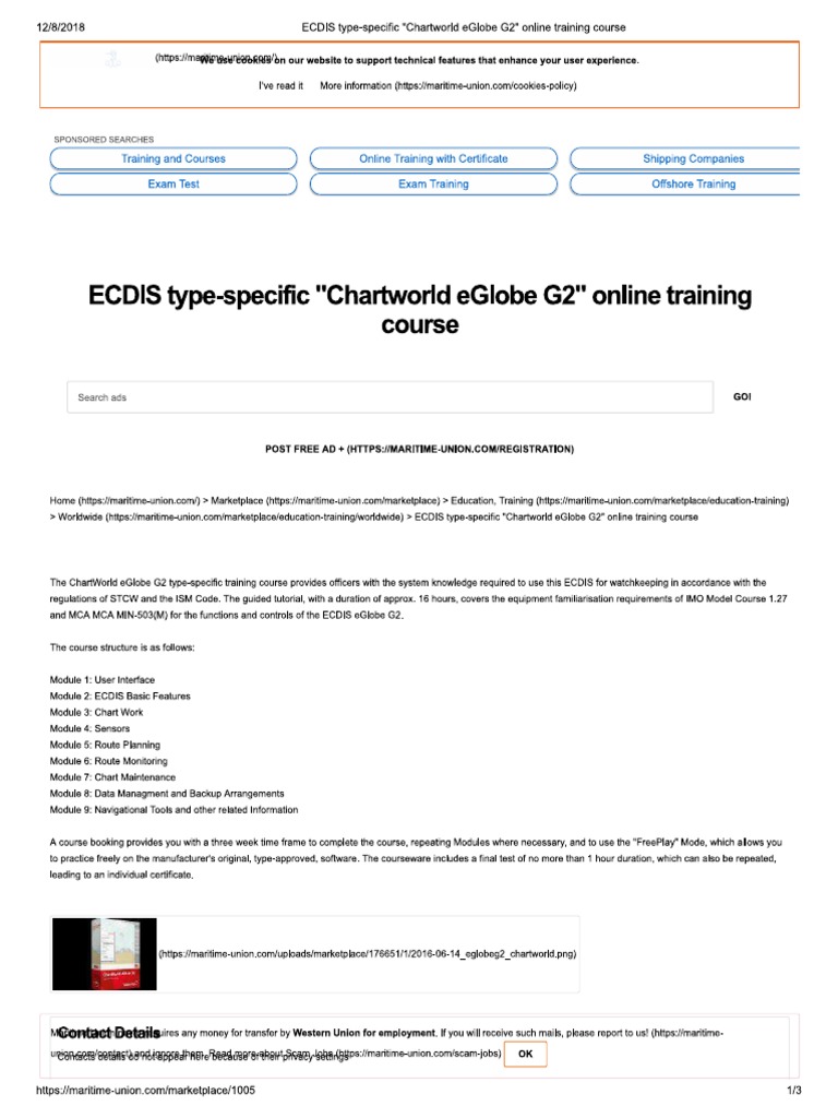 ECDIS eGlobe G2 Test Answers Guide | PDF