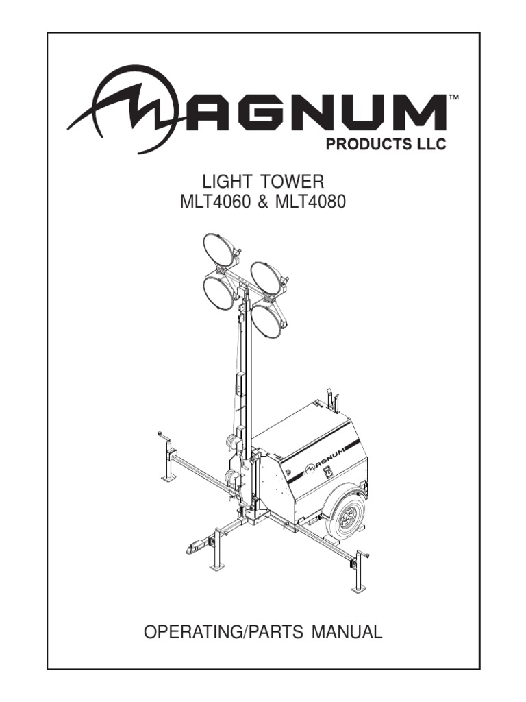 Magnum Light Towers mlt4000 PDF | PDF | Internal Combustion Engine ...