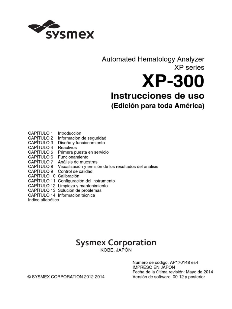 Manual Sysmex | PDF | Leucocito | Descarga electrostática