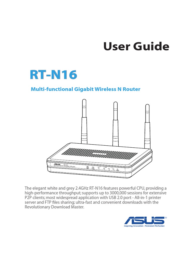 ASUS RT-N16 - Manual - English PDF | PDF | Wireless Lan | Computer Network