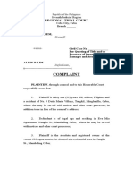 Complaint Sample For Quieting of Title and Recovery of Possession | PDF ...