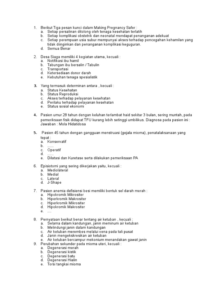 Soal Obgyn | PDF