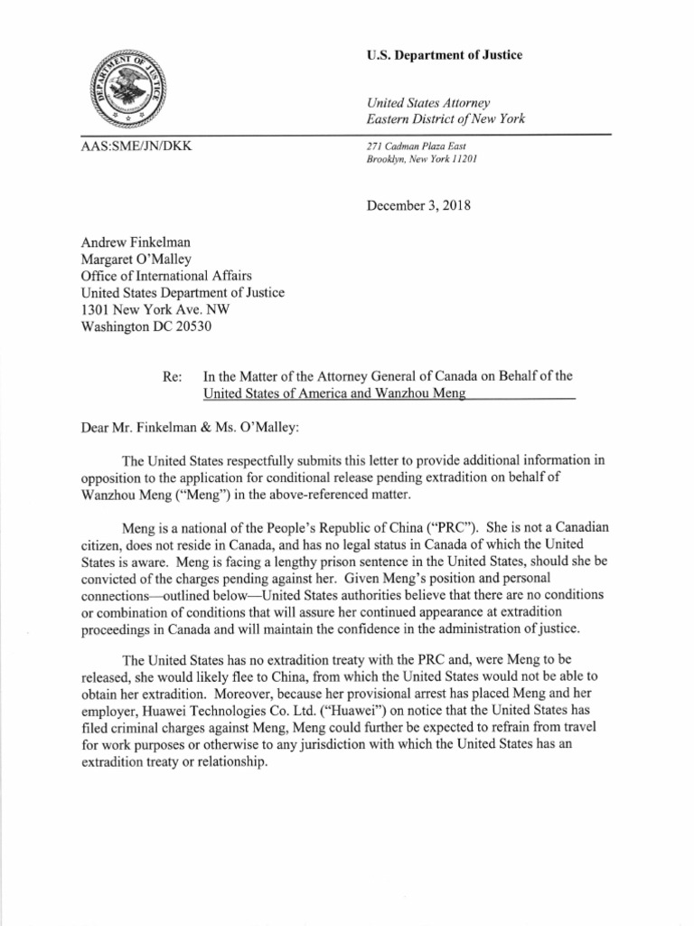 Letter From The U.S. Justice Department | PDF | Fraud | Passport