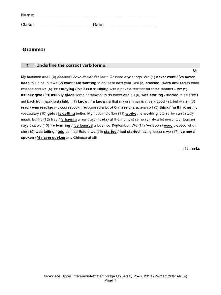 Answer Key Review Test Units 1 4 | PDF | Postgraduate Education ...