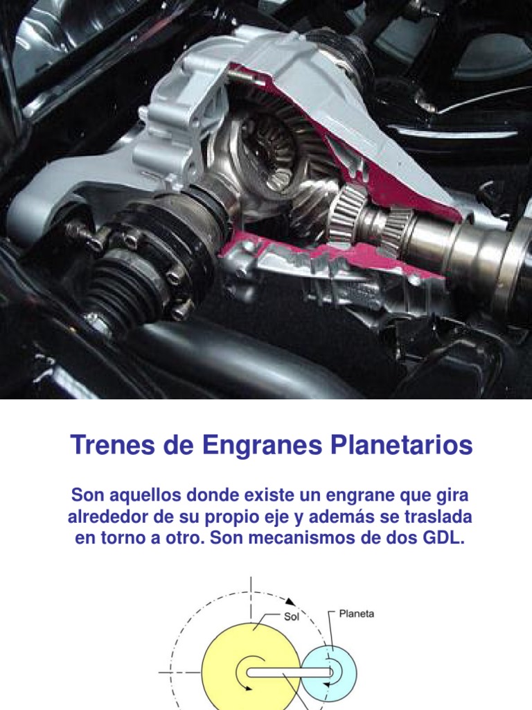 Clase 4 Engranajes Planetarios | PDF | Engranaje | Transmisión (Mecánica)