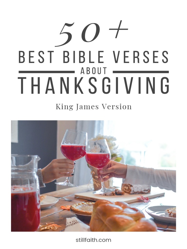 50+ Best Bible Verses About Thanksgiving | PDF | Epistle To The ...