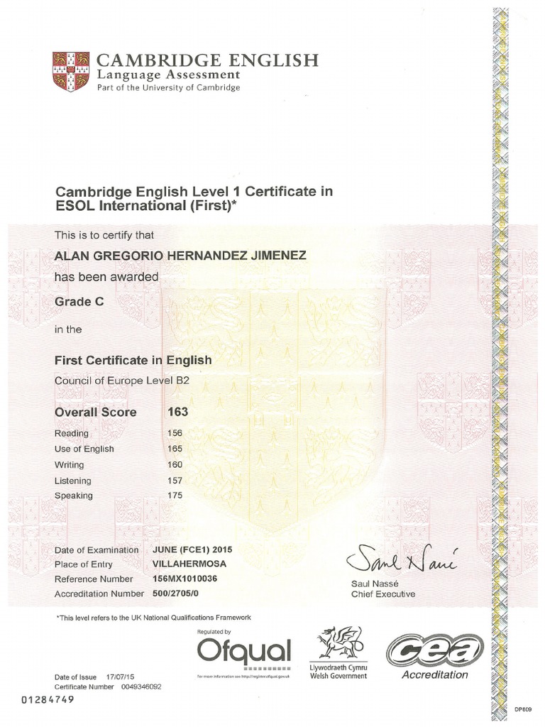 Fce Fisrt Certificate PDF | PDF