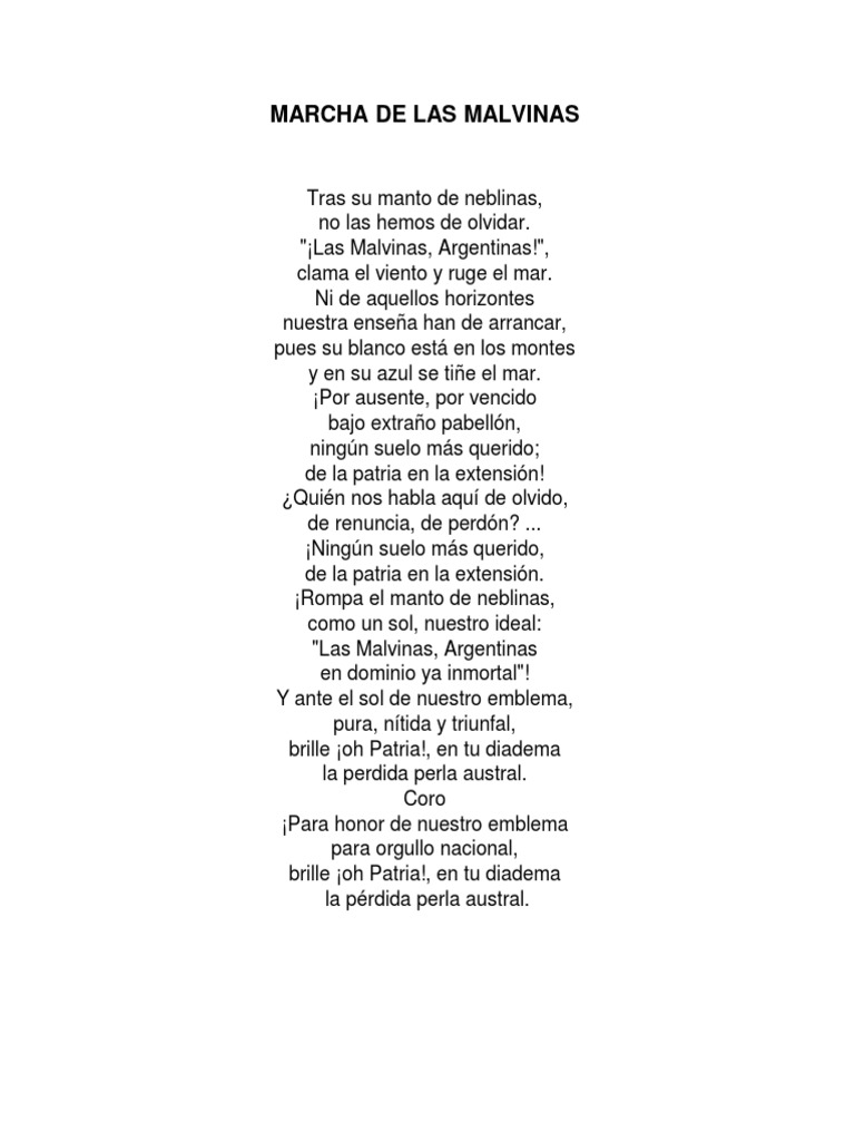 Marcha de Las Malvinas