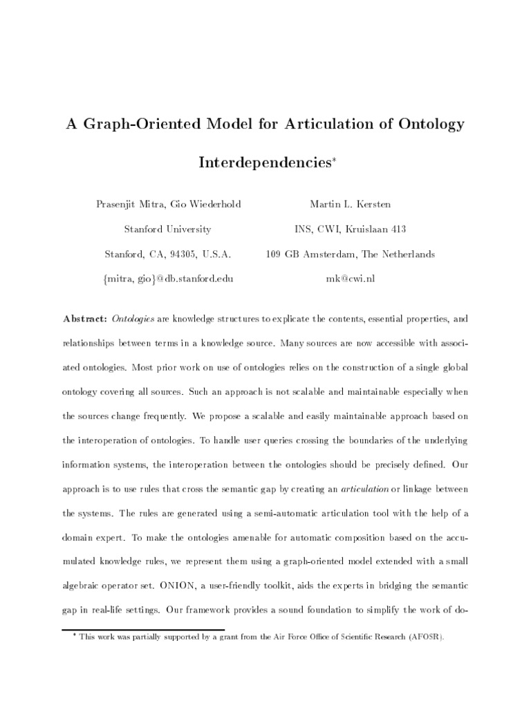 CSL TN 99 1 | PDF | Ontology (Information Science) | Semantics