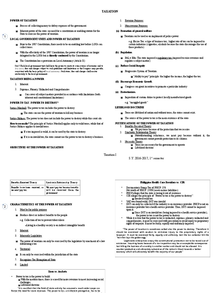 Taxation Notes | Value Added Tax | Taxes