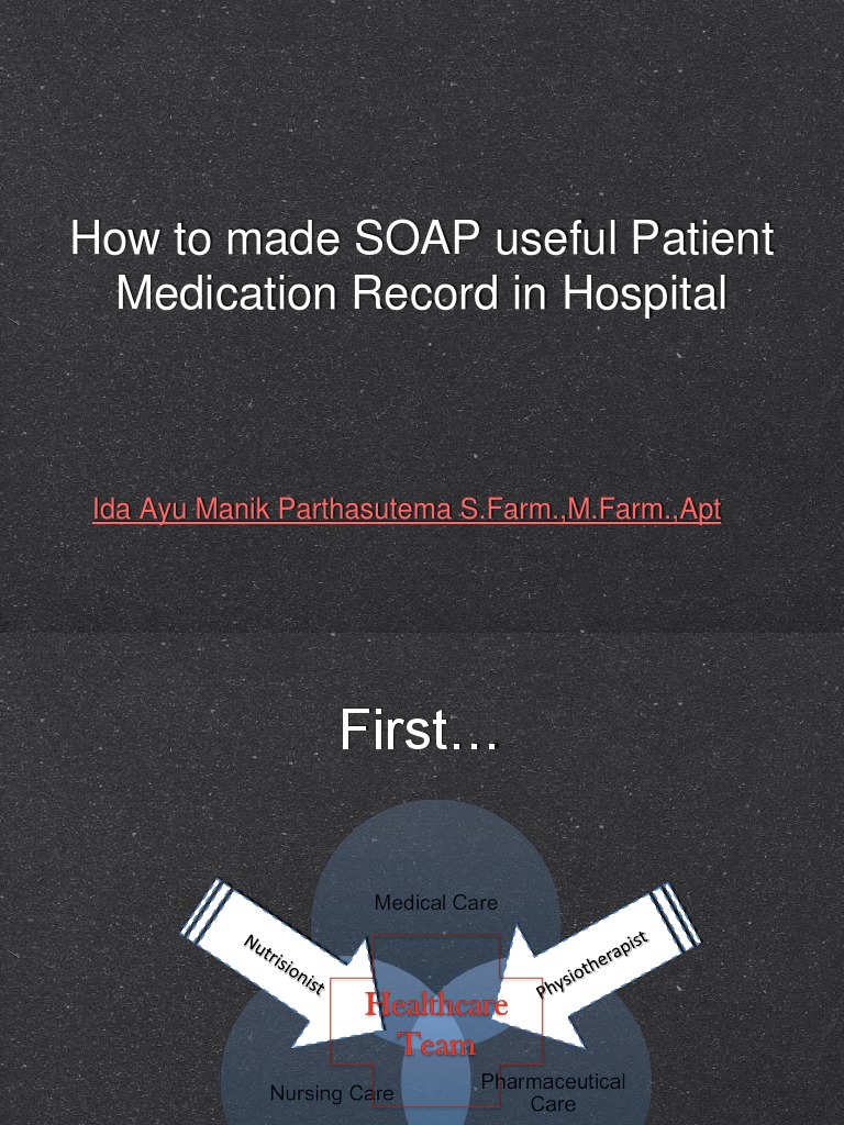 SOAP Method for Patient Medication Records | PDF | Self-Improvement ...