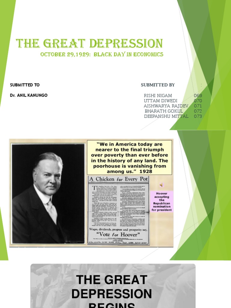 The Great Depression | PDF | Wall Street Crash Of 1929 | United States ...