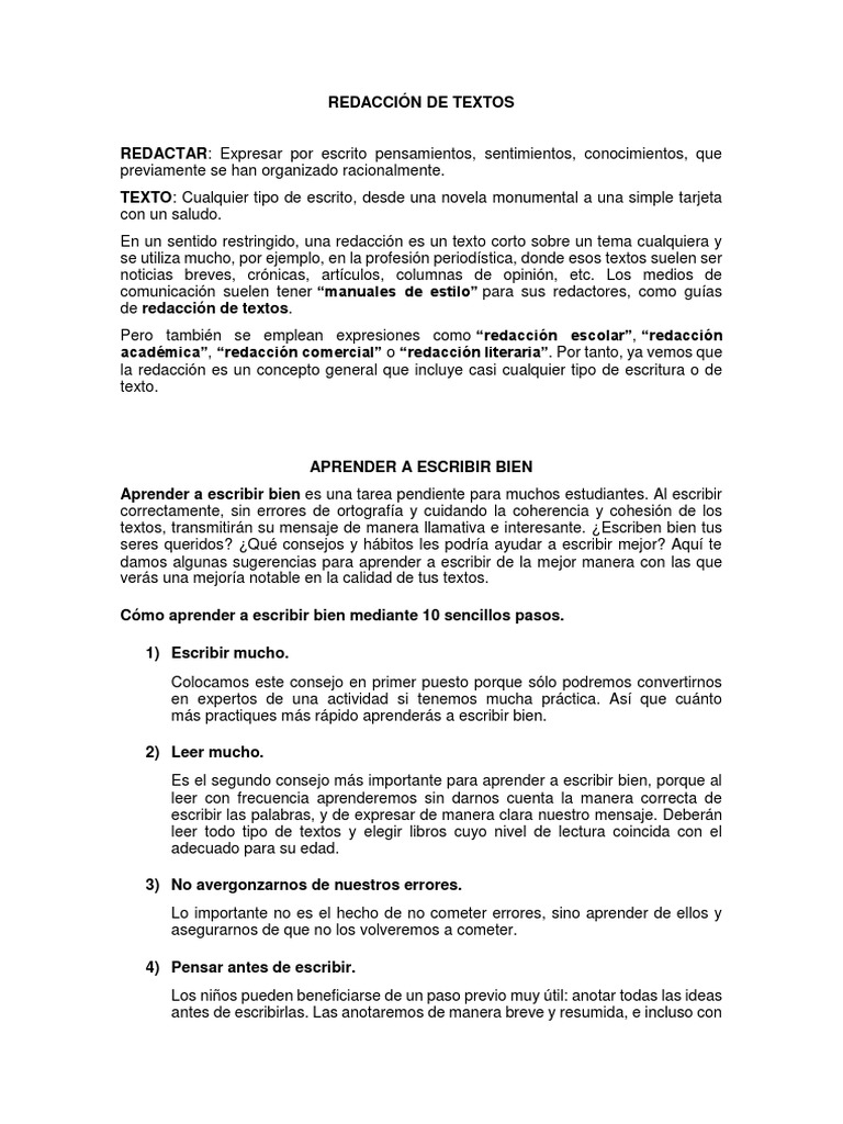 Aprender a Escribir Bien | Diccionario | Escritura