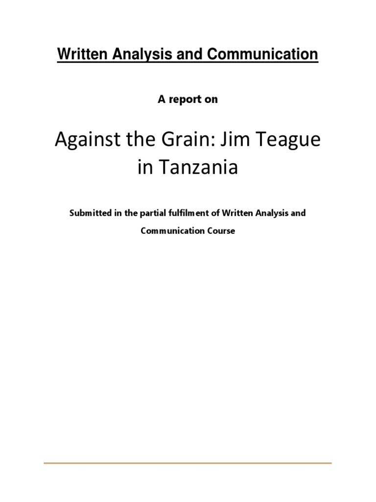 Jim Teague Against The Grain | PDF | Risk | Interest
