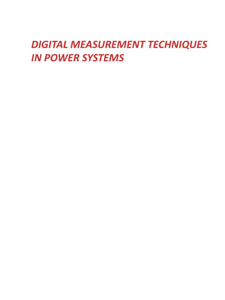 Digital Measurement Techniques | PDF | Digital Electronics | Digital ...