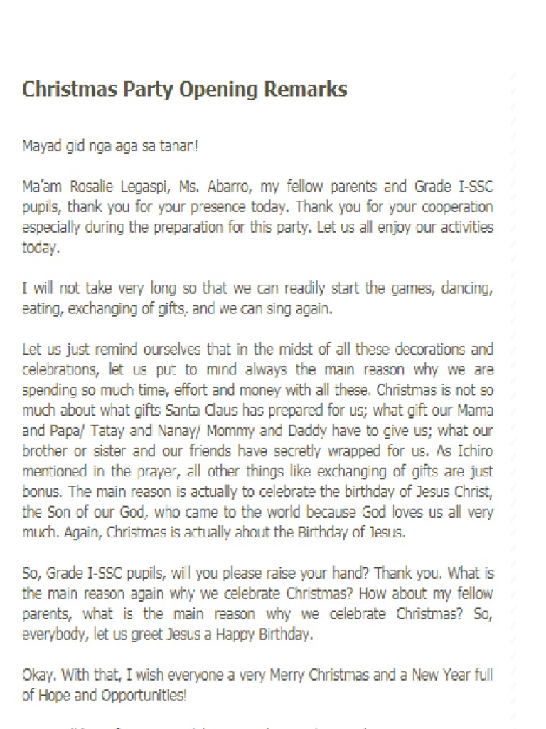 Opening Remarks | PDF